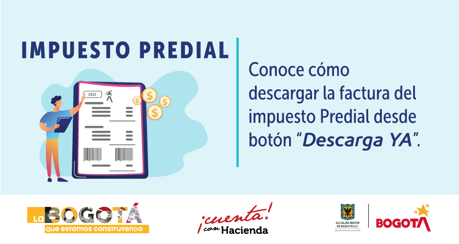 Cómo descargar factura impuesto Predial | Secretaría Distrital de Hacienda